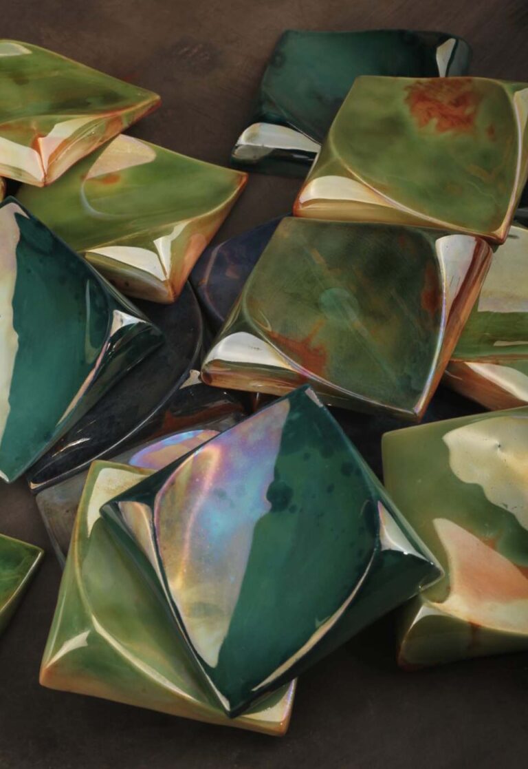 Handcrafted Ceramic Decorative Square Tile: 5 Stunning Flux